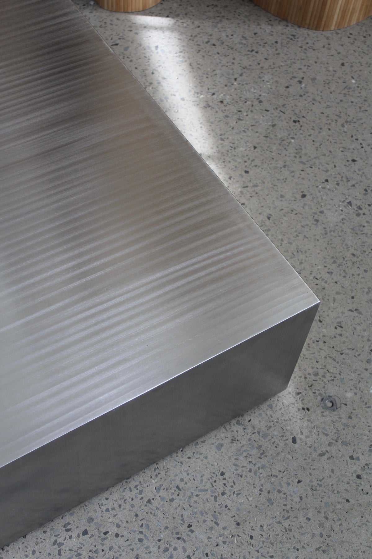 Low Stainless Steel Coffee Table